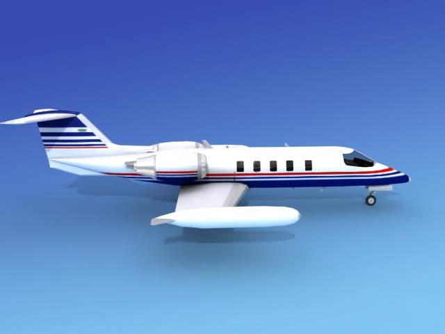 Gates Lear Jet 35 V05 - 3D Model by Dreamscape Studios