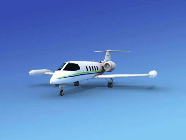 Gates Lear Jet 35 V11 - 3D Model by Dreamscape Studios
