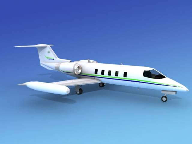 Gates Lear Jet 35 V11 - 3D Model by Dreamscape Studios