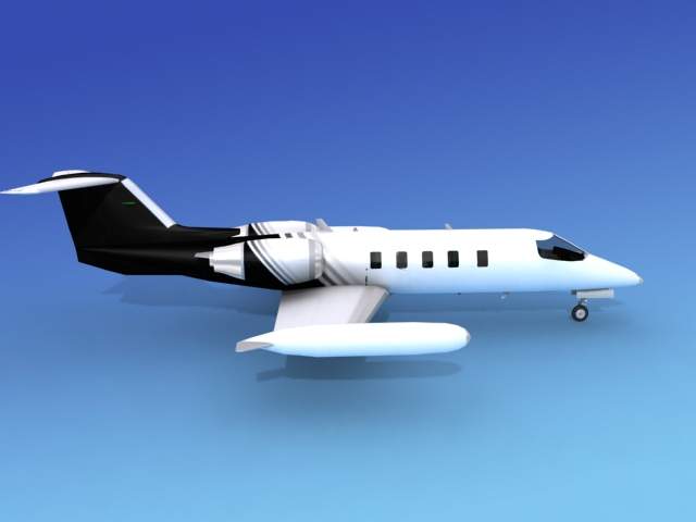 Gates Lear Jet 35 V14 - 3D Model by Dreamscape Studios