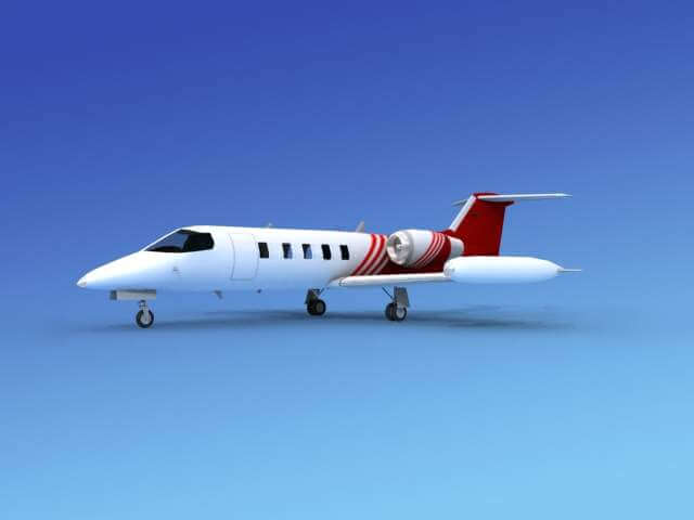 Gates Lear Jet 35 V15 - 3D Model by Dreamscape Studios