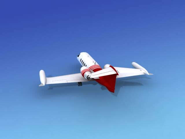 Gates Lear Jet 35 V15 - 3D Model by Dreamscape Studios