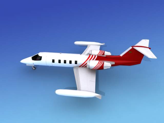 Gates Lear Jet 35 V15 - 3D Model by Dreamscape Studios