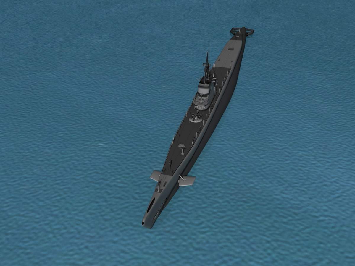 Gato Class Submarine SS214 USS Grouper - 3D Model by Dreamscape Studios