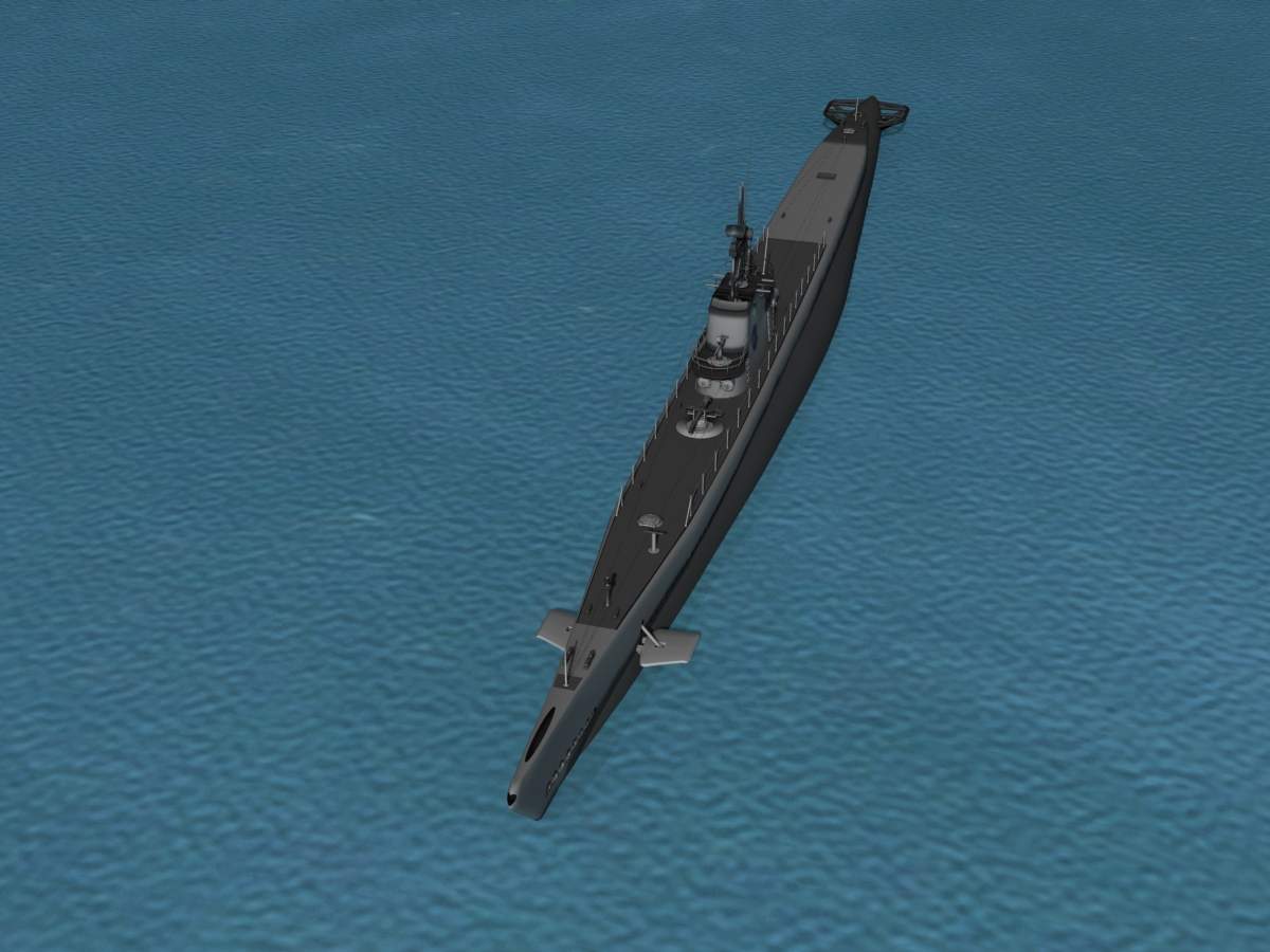 Gato Class Submarine SS236 USS Silversides - 3D Model by Dreamscape Studios