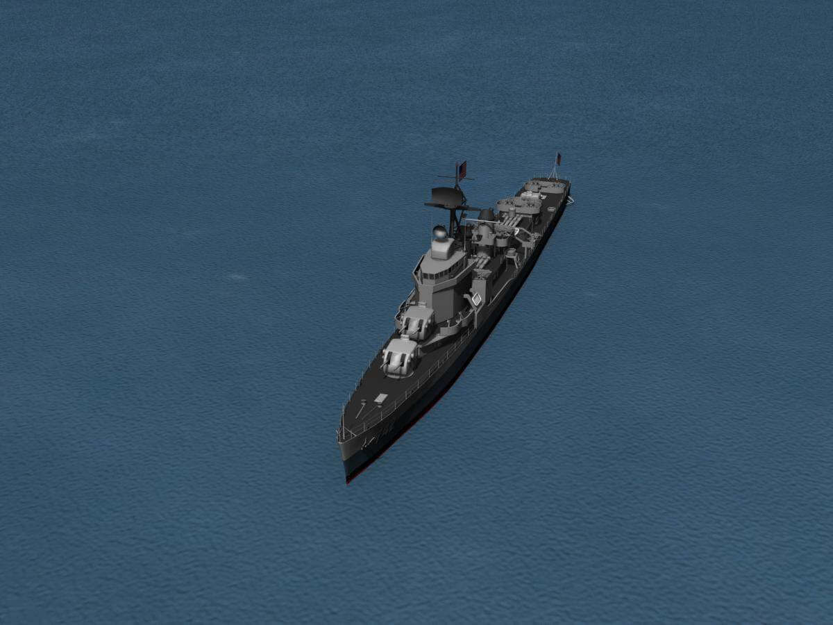 Gearing Class Destroyer DDR-742 USS Frank Knox 3D Model by Dreamscape ...