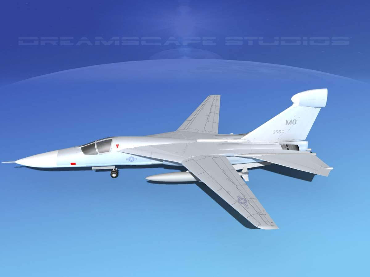 General Dynamics EF-111 Raven V02 USAF 3D Model by Dreamscape Studios