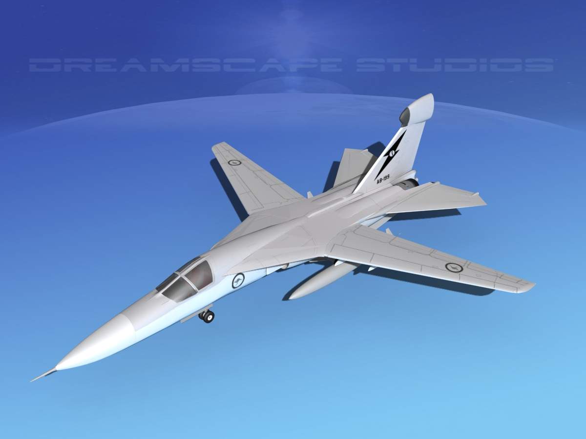 General Dynamics EF-111 Raven V05 RAAF 3D Model by Dreamscape Studios