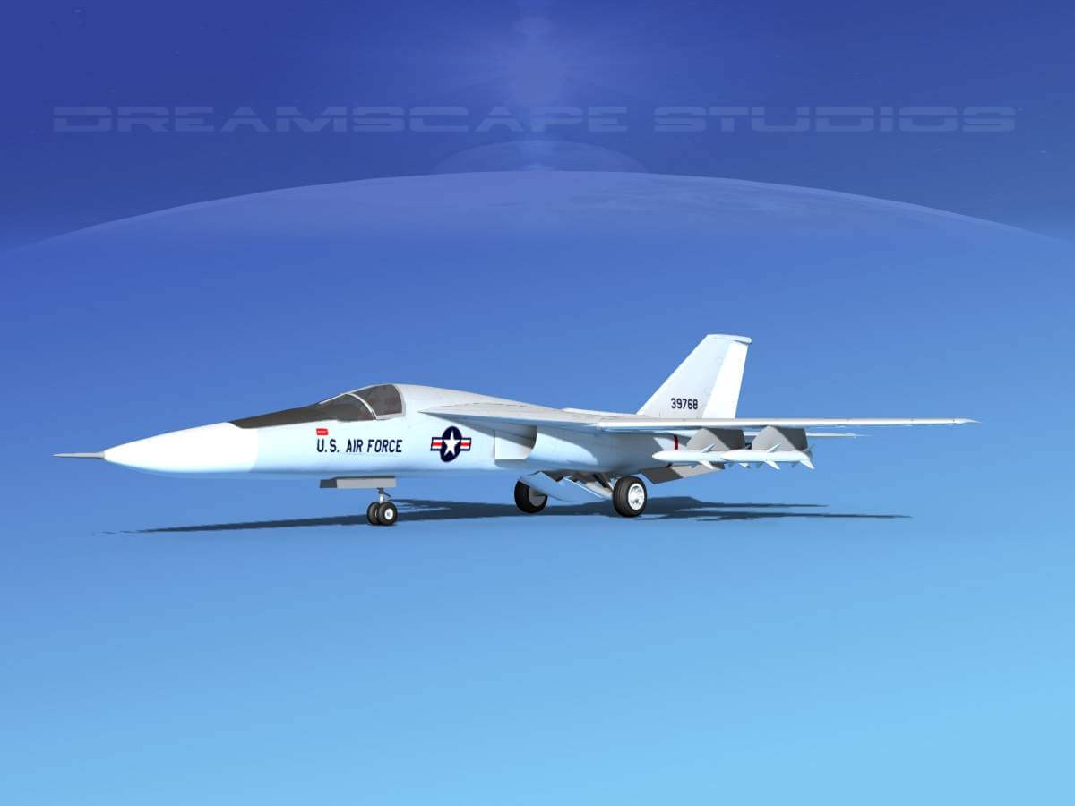 General Dynamics F-111 Aardvark v03 3D Model by Dreamscape Studios