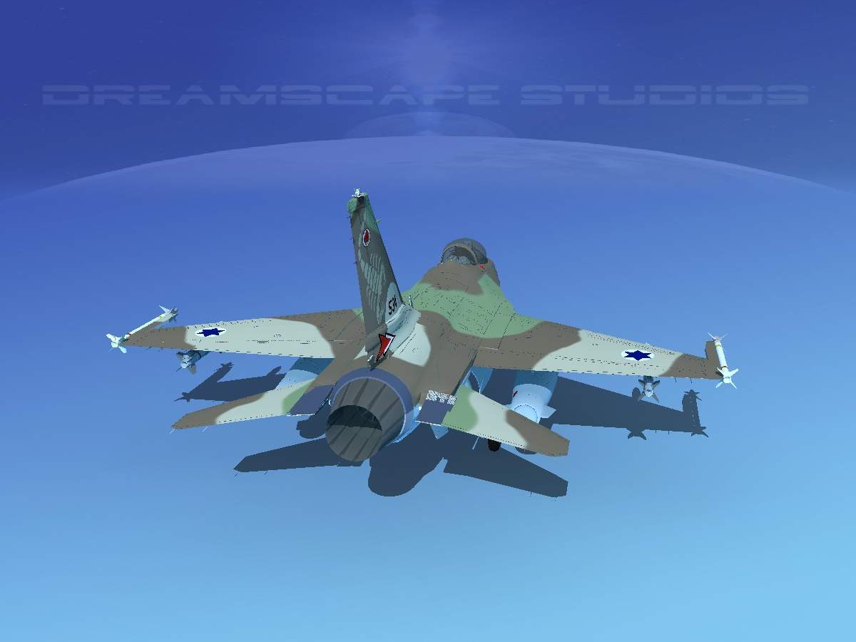 General Dynamics F-16A Falcon V33 Israel 3D Model by Dreamscape Studios