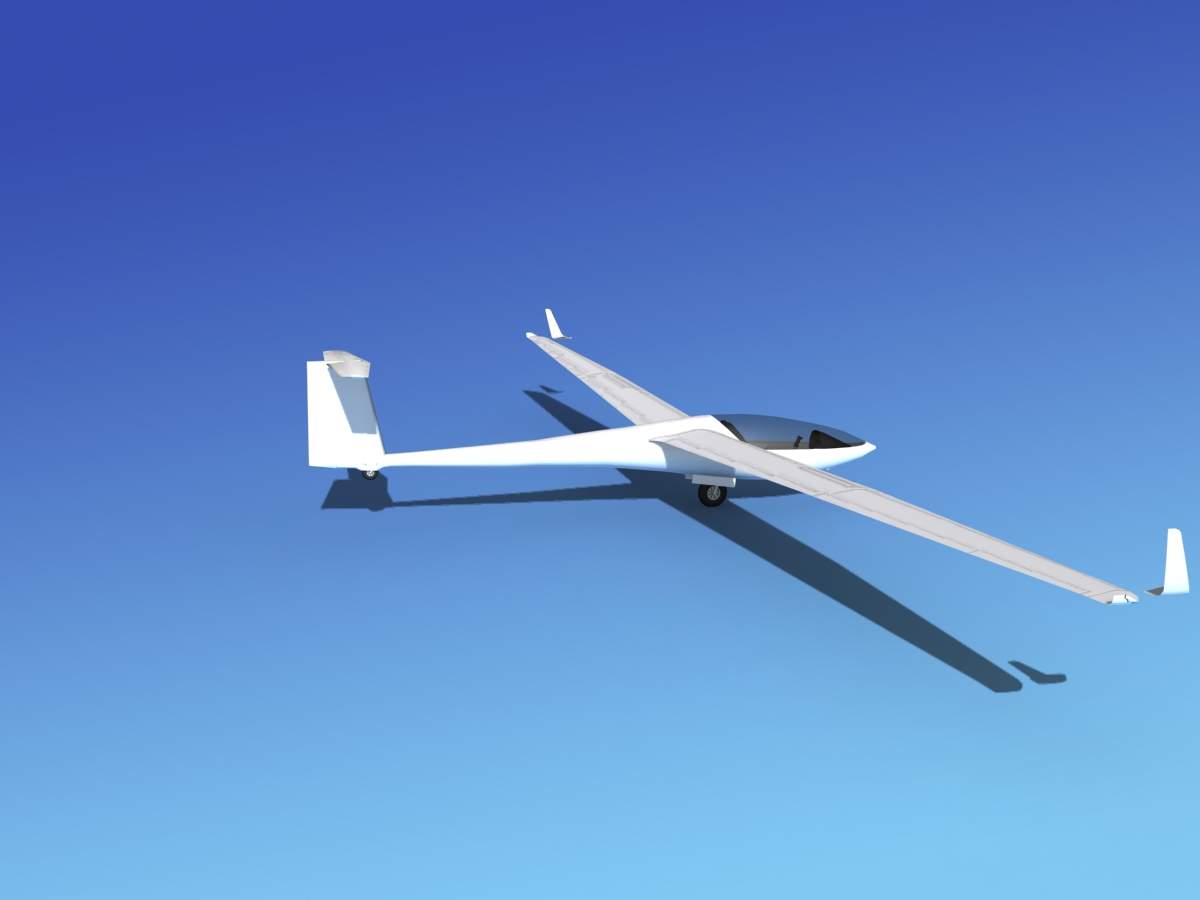 Glaser Dirks DG-800 18 Meter Sailplane V00 3D Model by Dreamscape Studios
