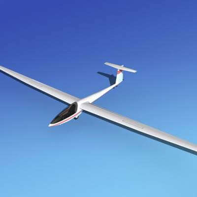 Glaser Dirks DG-800 18 Meter Sailplane V05 3D Model by Dreamscape Studios