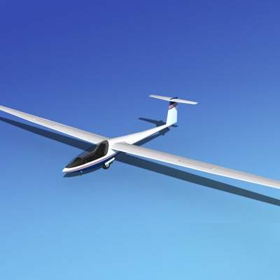 Glaser Dirks DG-800 18 Meter Sailplane V06 3D Model by Dreamscape Studios