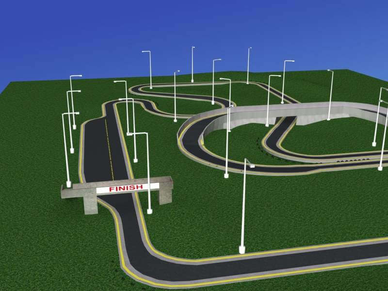 Go Kart Track - 3D Model by Dreamscape Studios