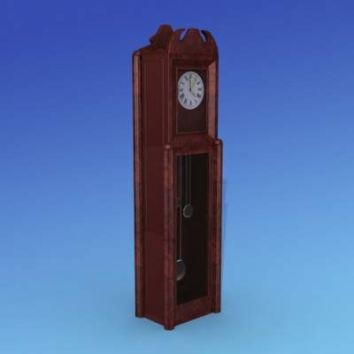 Grandfather Clock - 3D Model by Dreamscape Studios