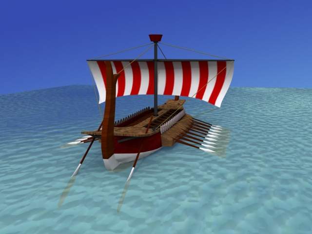 Greek Galley - 3D Model by Dreamscape Studios
