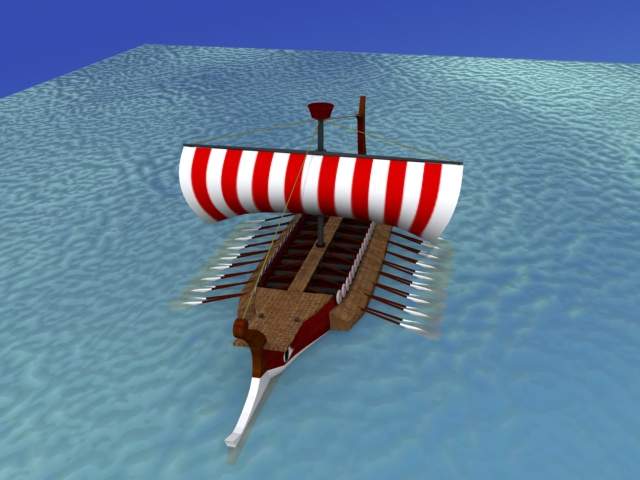 Greek Galley - 3D Model by Dreamscape Studios