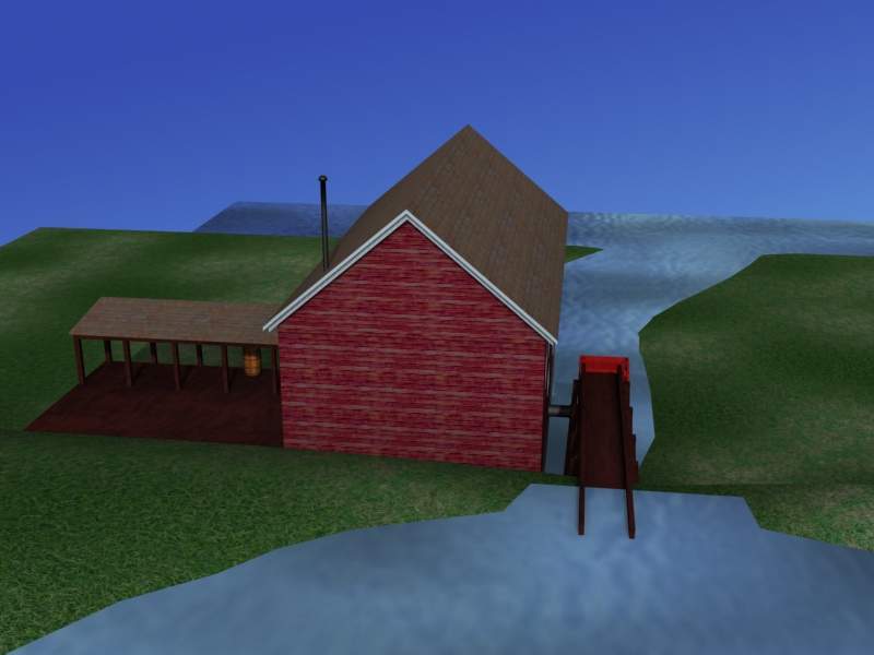 Grist Mill - 3D Model by Dreamscape Studios