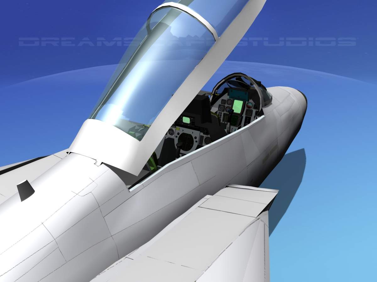 Grumman F-14-D Tomcat T13a VF142 3D Model by Dreamscape Studios