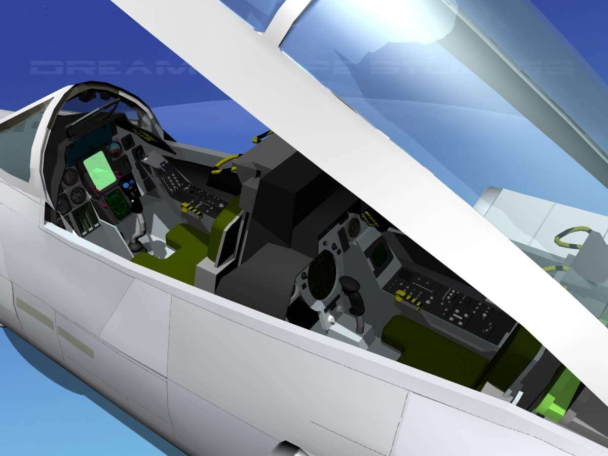 Grumman F-14-D Tomcat T13a VF142 3D Model by Dreamscape Studios