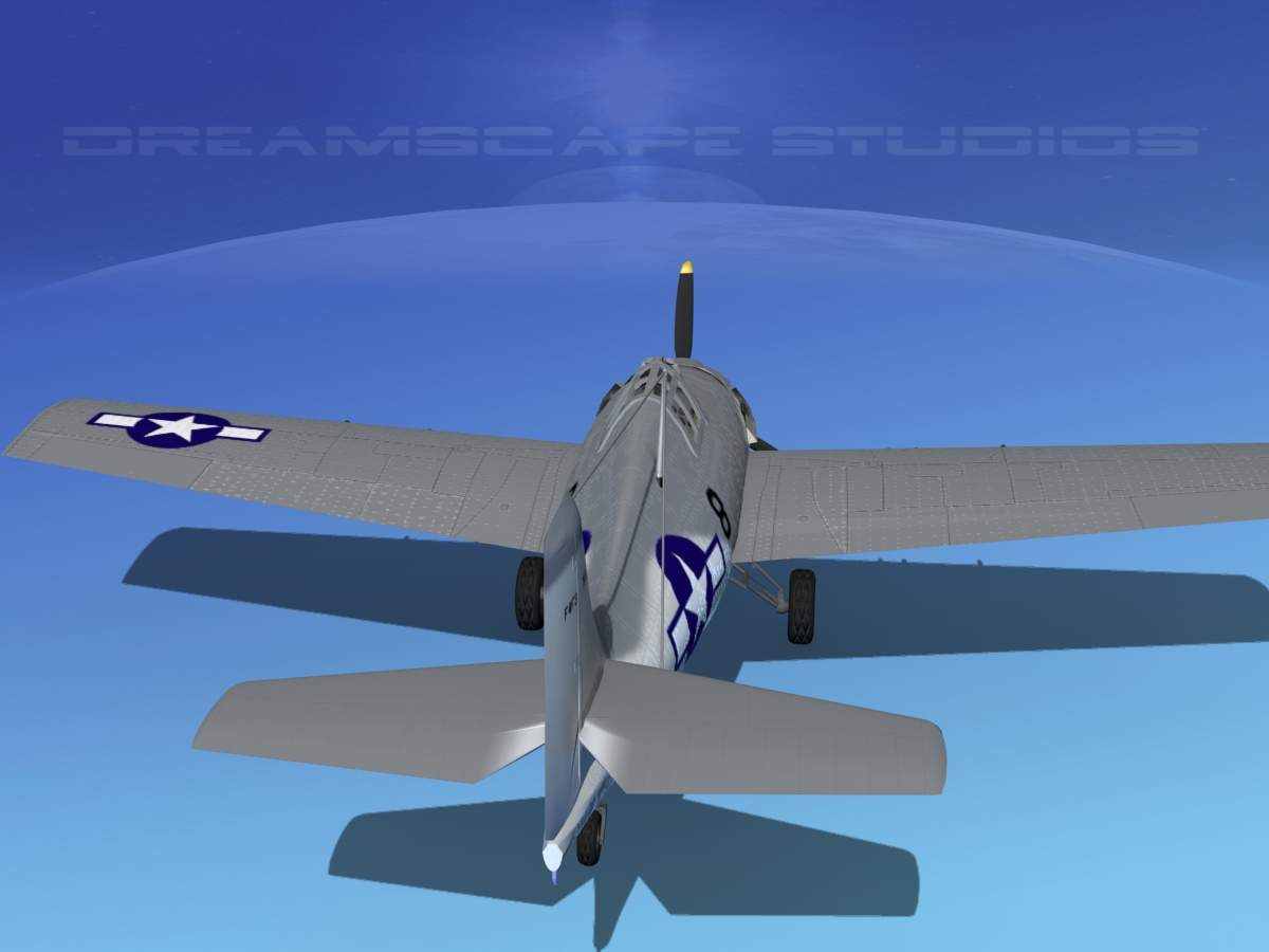 Grumman F-4F3 Wildcat V14 3D Model by Dreamscape Studios