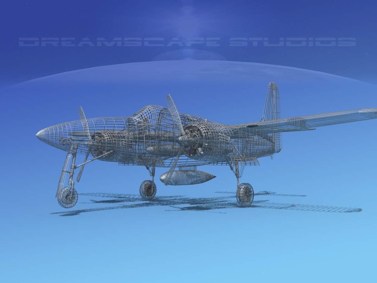 Grumman F7F Tigercat V01 - 3D Model by Dreamscape Studios