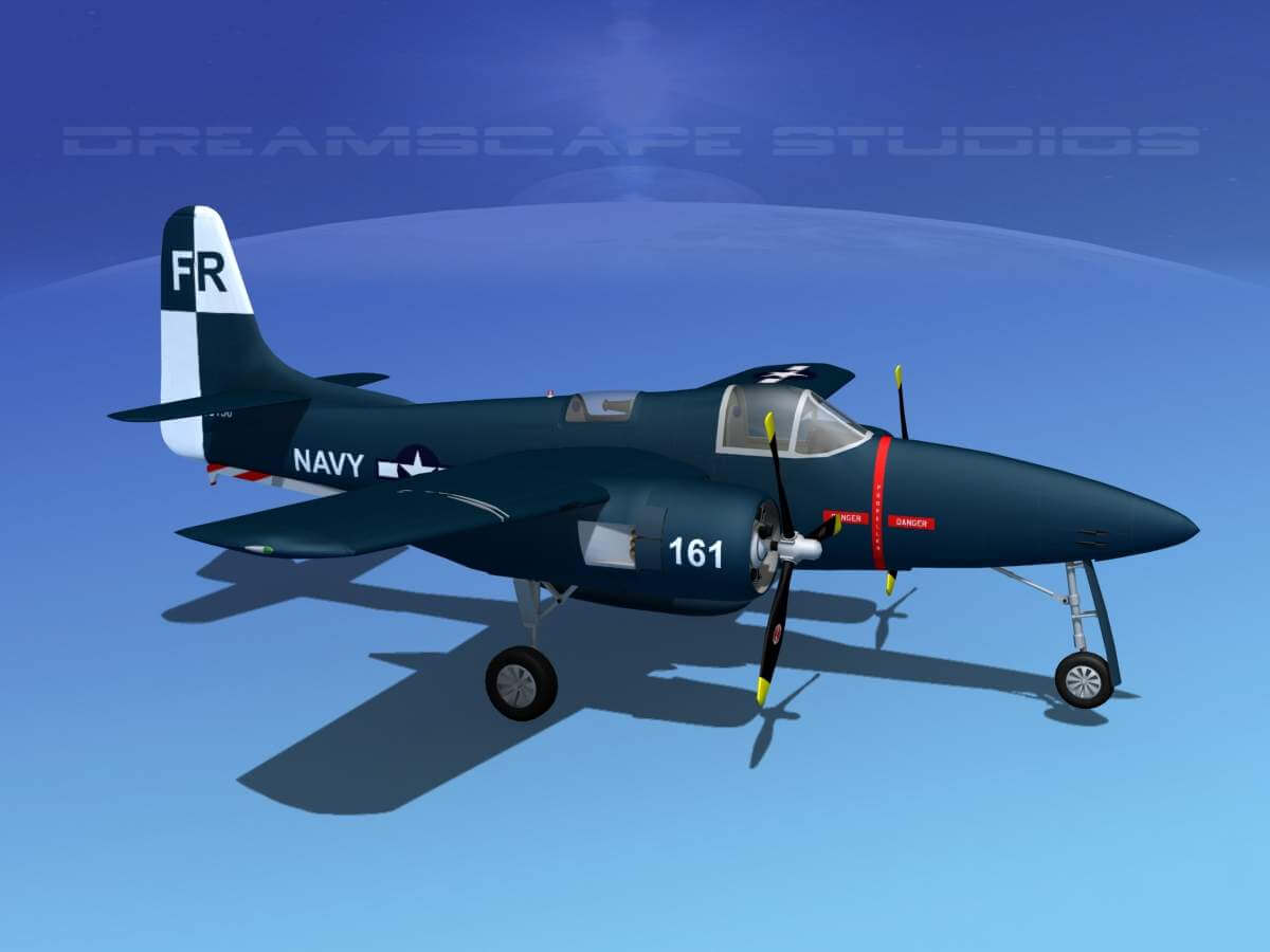 Grumman F7F Tigercat V03 - 3D Model by Dreamscape Studios
