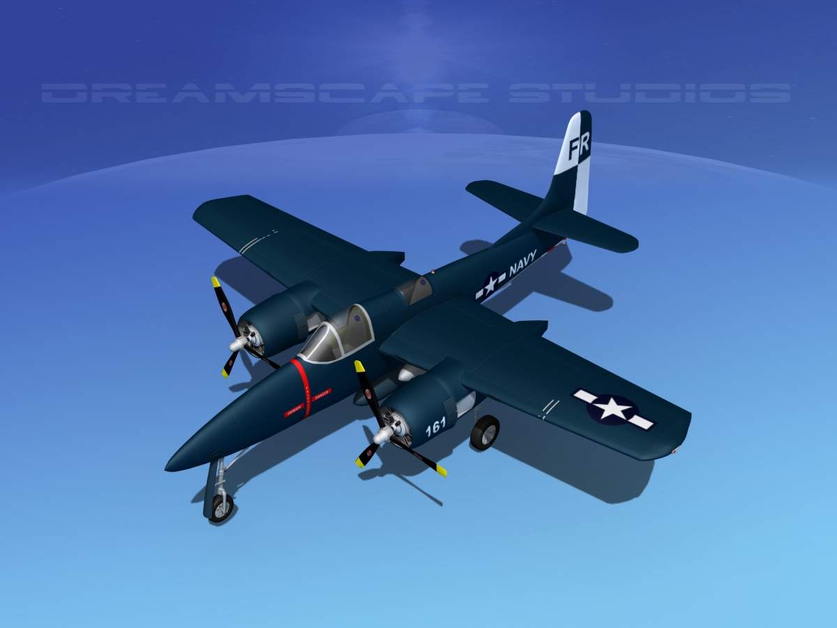 Grumman F7F Tigercat V03 - 3D Model by Dreamscape Studios