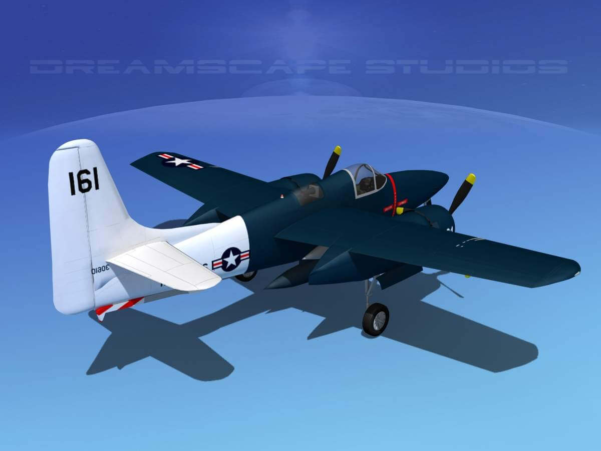 Grumman F7F Tigercat V10 - 3D Model by Dreamscape Studios