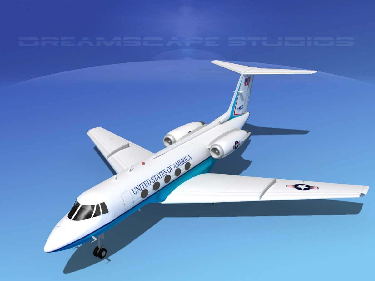 Grumman Gulfstream C-IIB US Government 3D Model by Dreamscape Studios