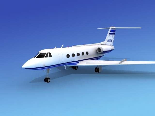 Grumman Gulfstream G-II V01 3D Model by Dreamscape Studios