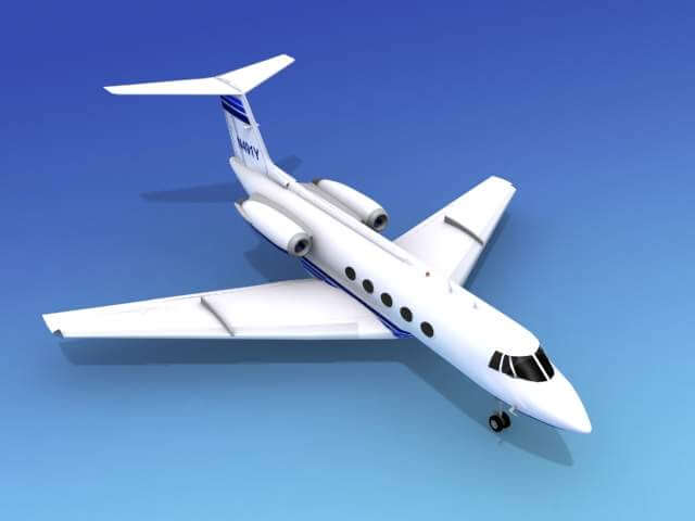 Grumman Gulfstream G-II V01 3D Model by Dreamscape Studios