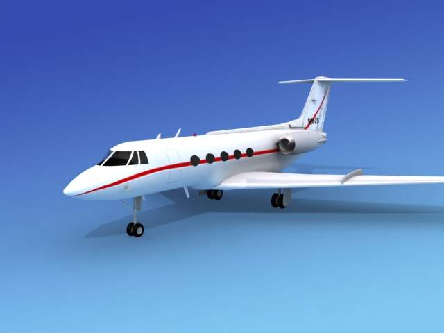 Grumman Gulfstream G-II V06 3D Model by Dreamscape Studios