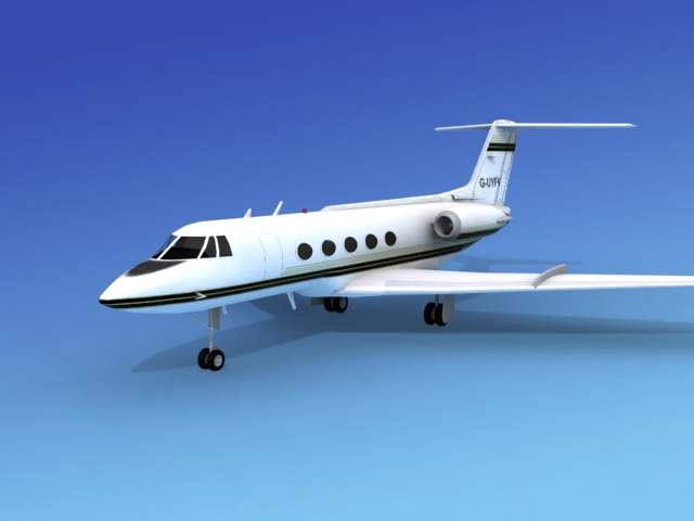 Grumman Gulfstream G-II V10 3D Model by Dreamscape Studios