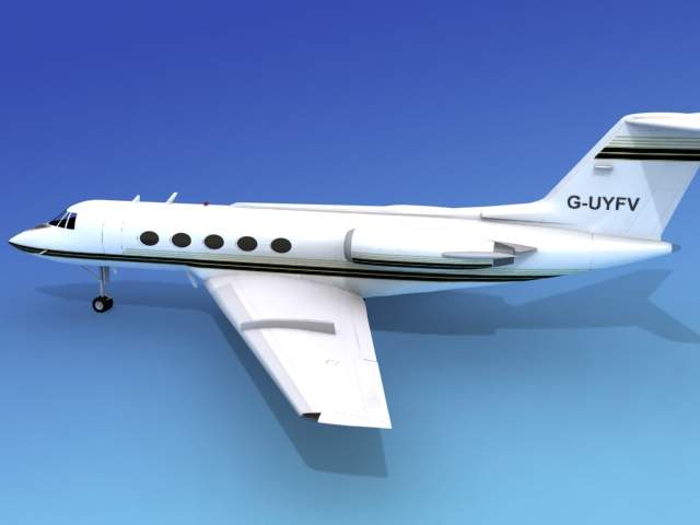 Grumman Gulfstream G-II V10 3D Model by Dreamscape Studios