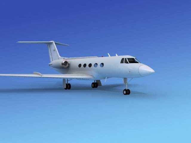 Grumman Gulfstream G-II VBM 3D Model by Dreamscape Studios