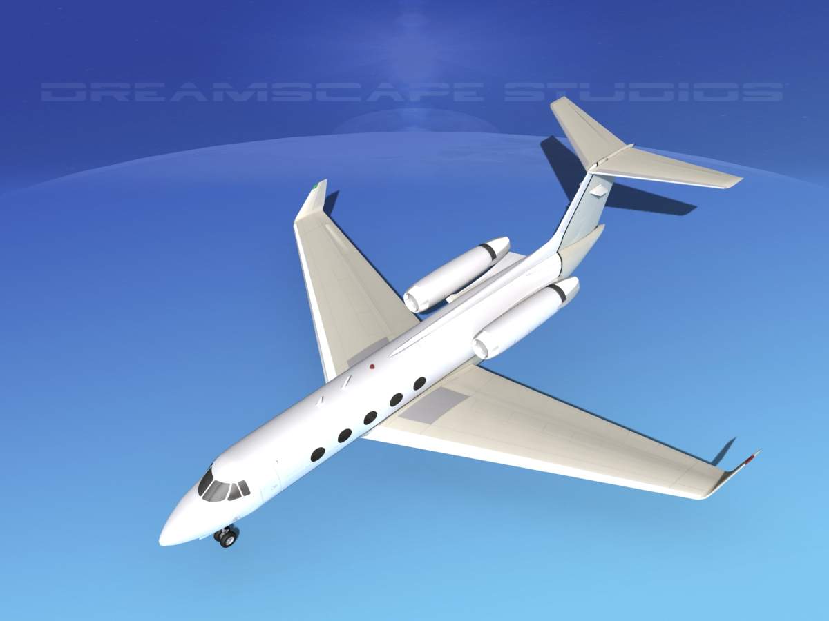 Grumman Gulfstream GV V15 - 3D Model by Dreamscape Studios