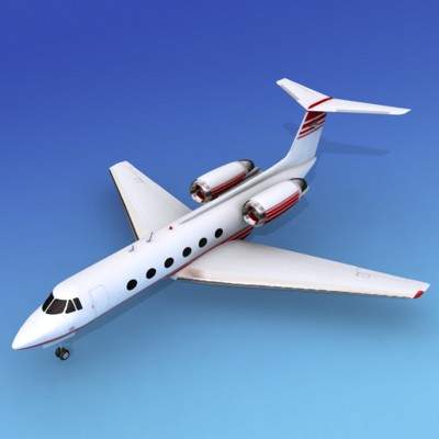 Grumman Gulfstream IV V02 - 3D Model by Dreamscape Studios