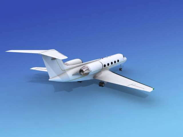 Grumman Gulfstream IV V09 - 3D Model by Dreamscape Studios