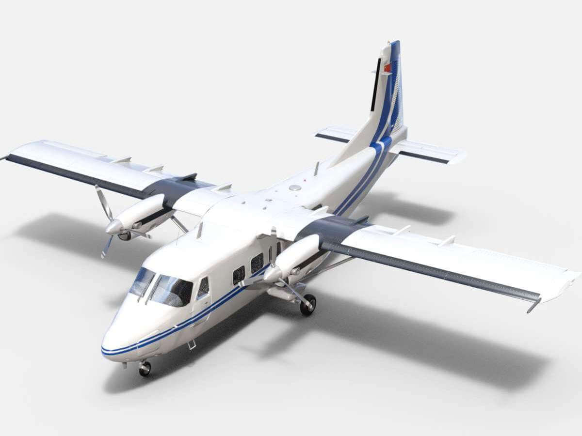 Harbin Y-12 II HP V02 3D Model by Dreamscape Studios