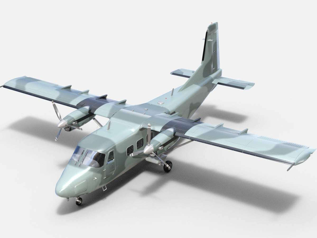 Harbin Y-12 II Military 3D Model by Dreamscape Studios