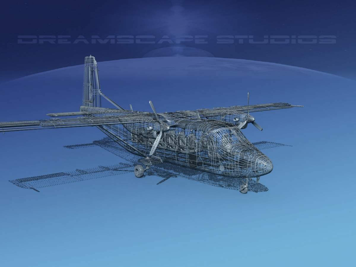 Harbin Y-12 II Sri Lanka Air Force 3D Model by Dreamscape Studios