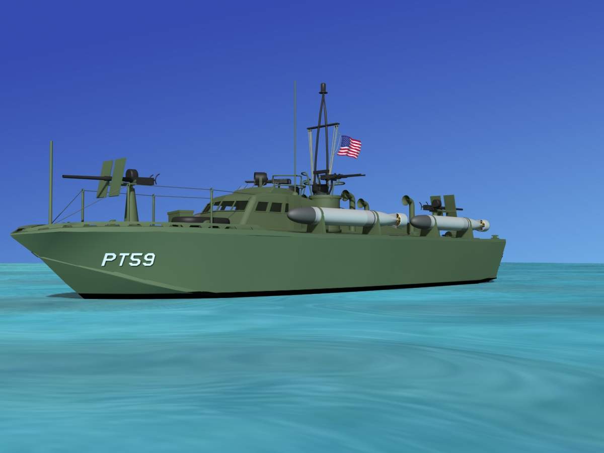 Higgens PT Boat V01 PT59 - 3D Model by Dreamscape Studios