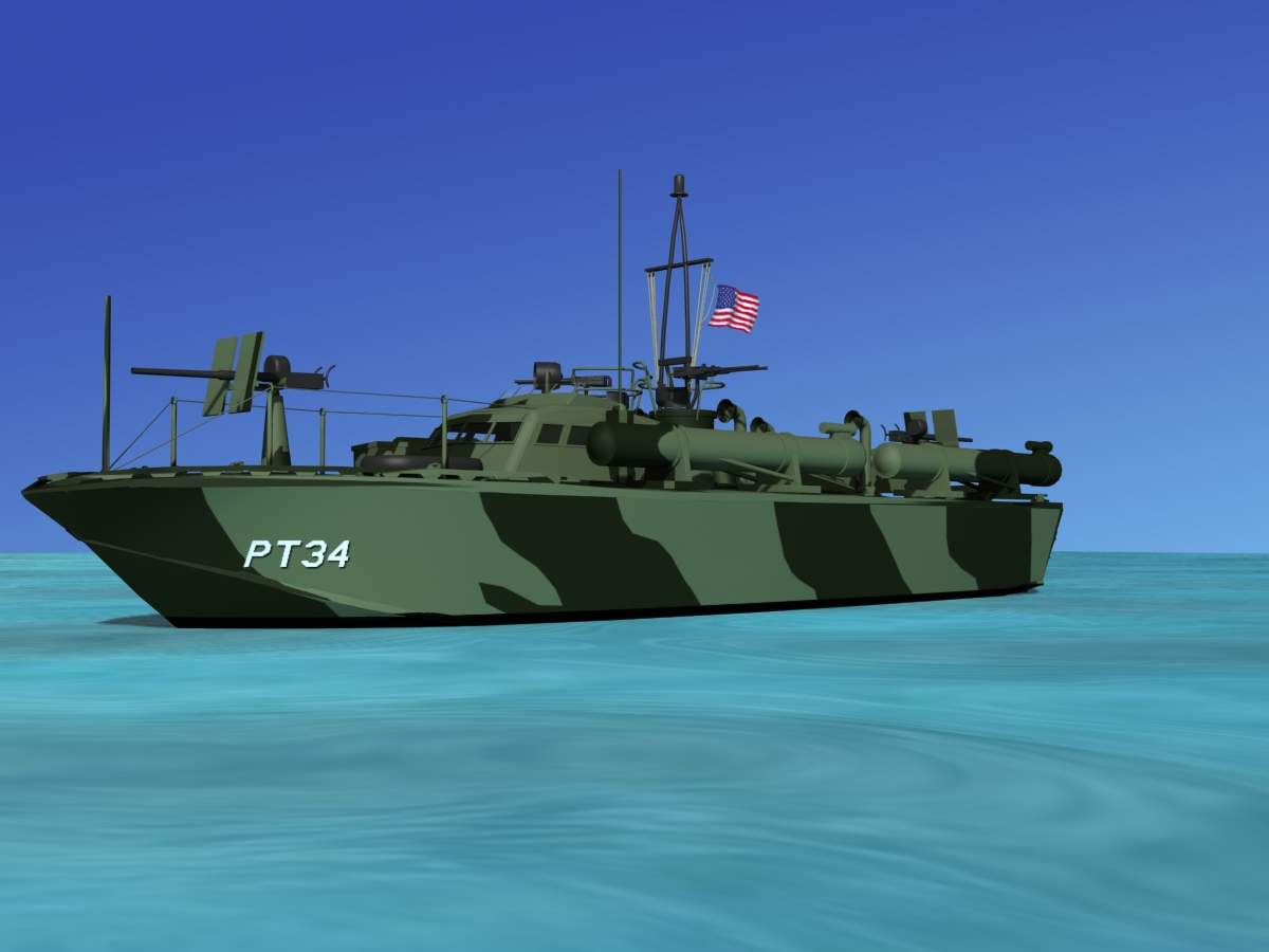 Higgens PT Boat V08 PT34 - 3D Model by Dreamscape Studios