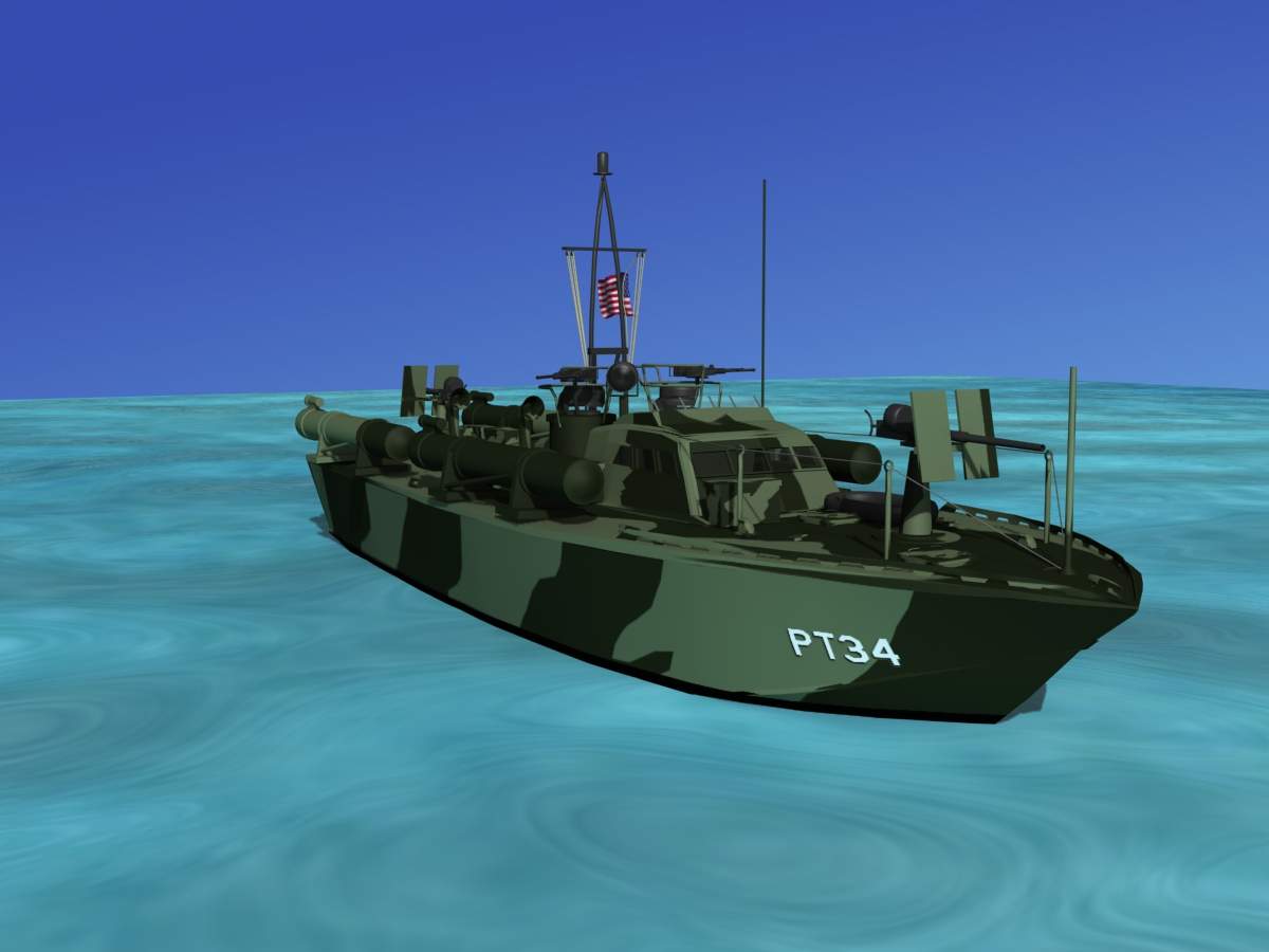 Higgens PT Boat V08 PT34 - 3D Model by Dreamscape Studios