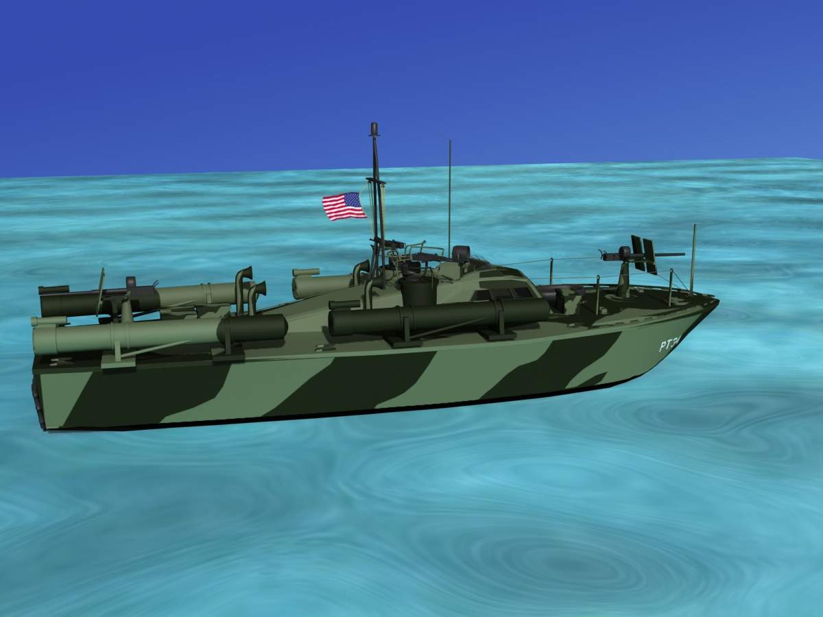 Higgens PT Boat V08 PT34 - 3D Model by Dreamscape Studios