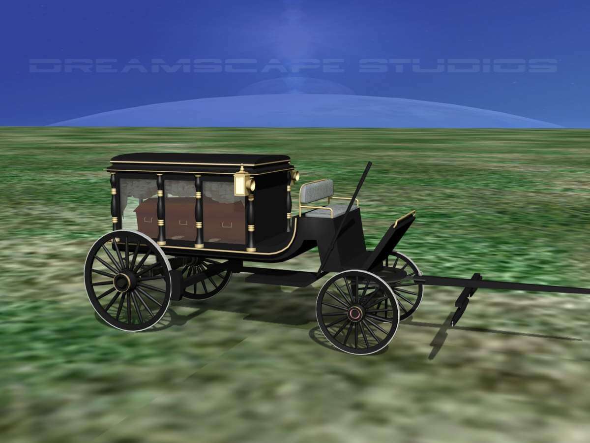 Horse Drawn Hearse - 3D Model by Dreamscape Studios