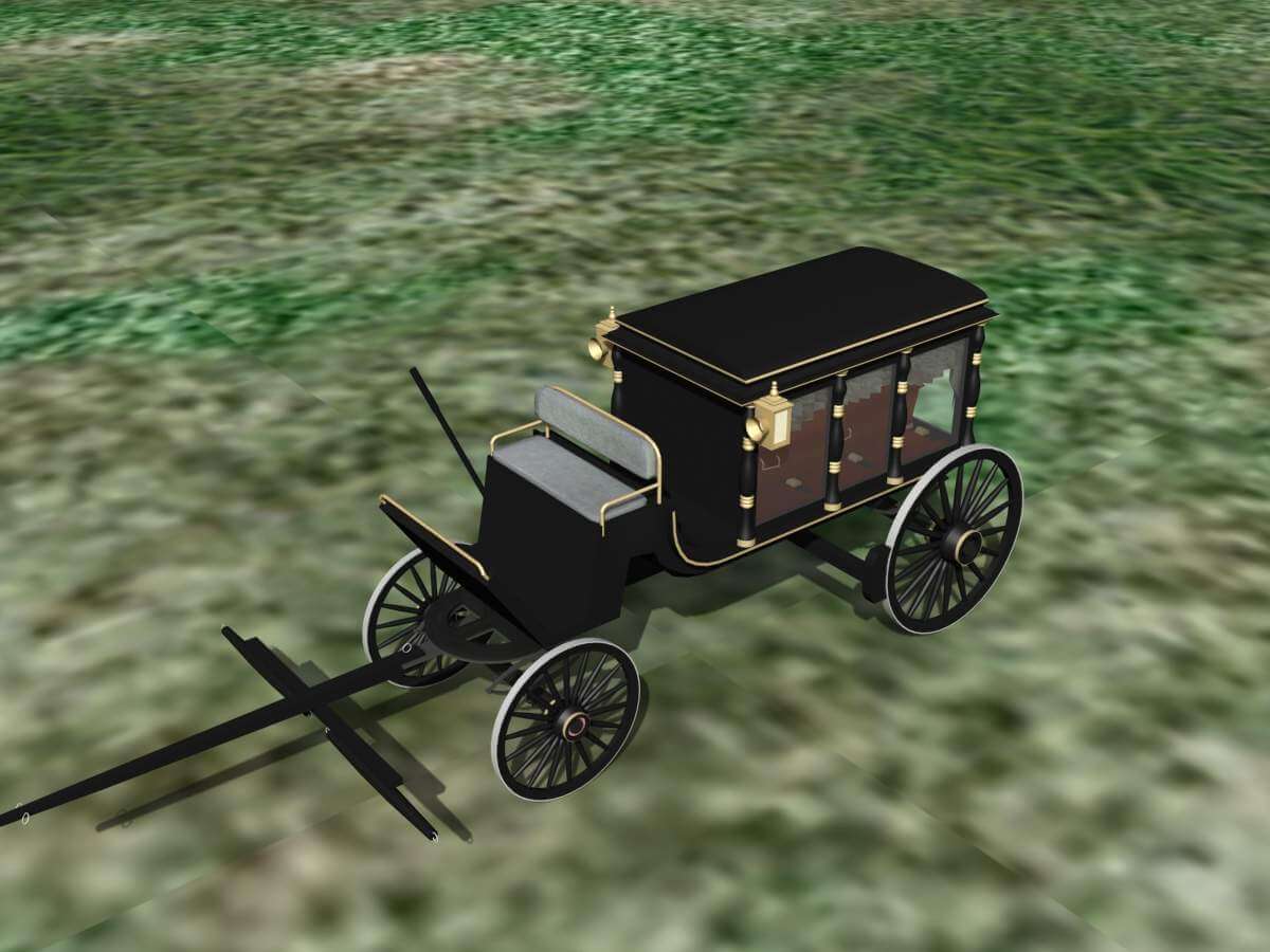 Horse Drawn Hearse - 3D Model by Dreamscape Studios