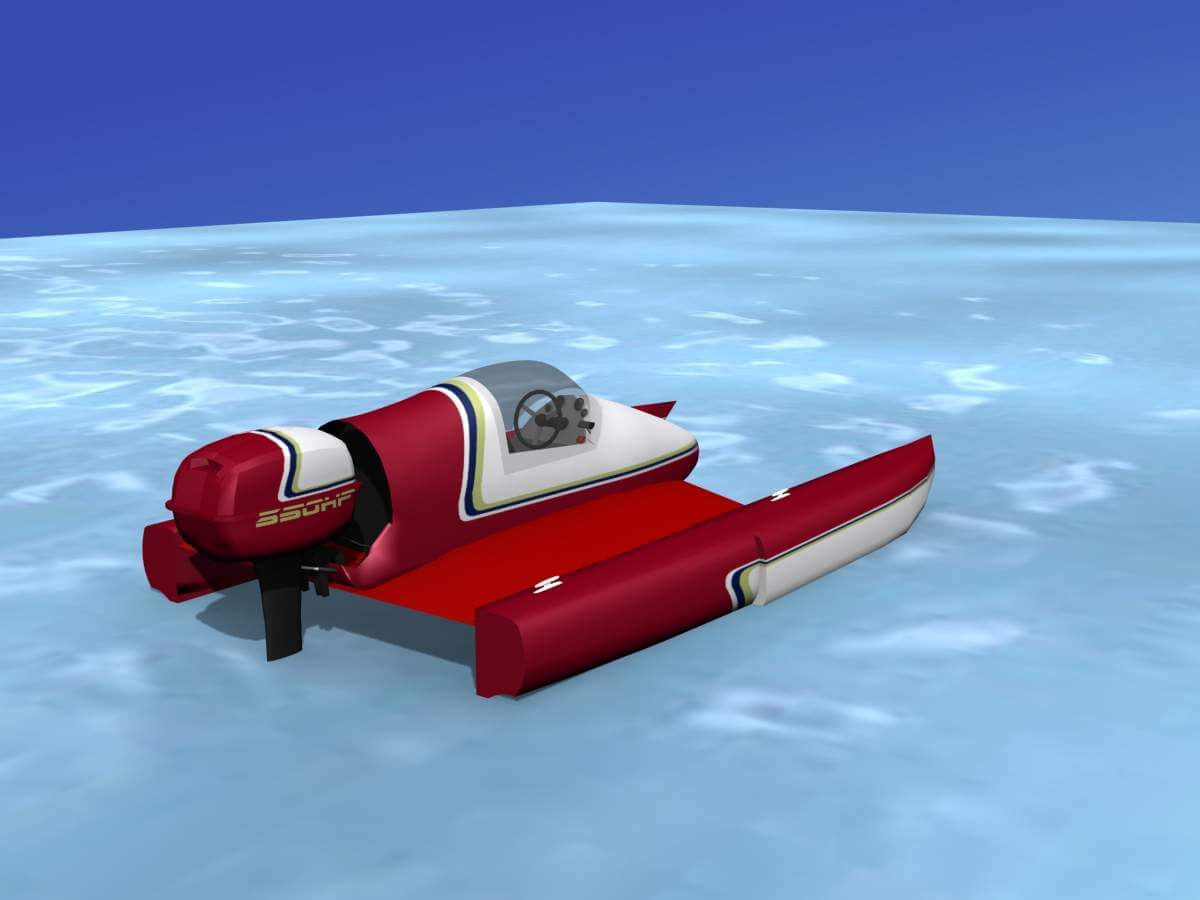 Hydroplane - 3D Model by Dreamscape Studios