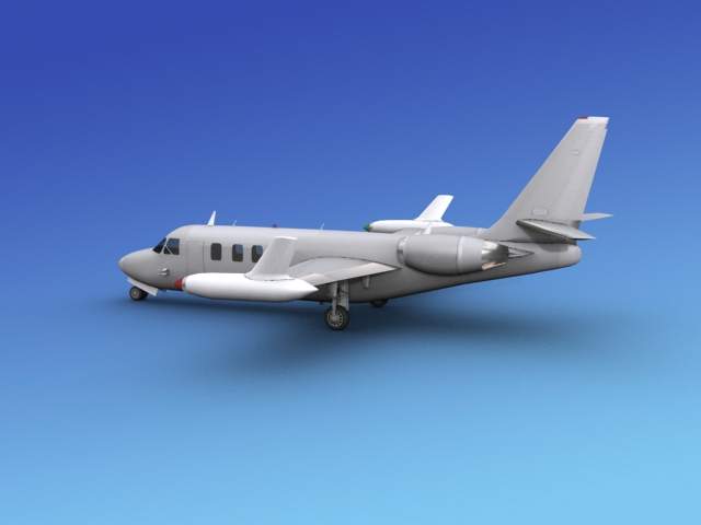 IAI Westwind II Bare Metal - 3D Model by Dreamscape Studios